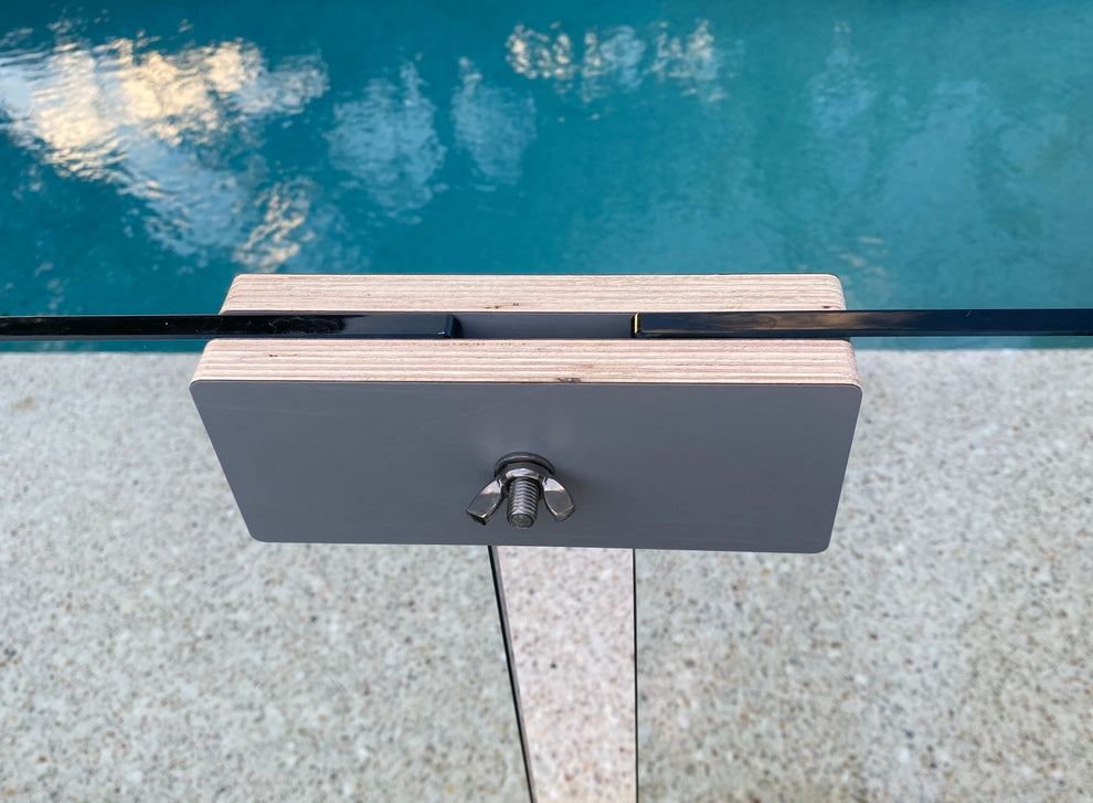 GlassBuddy - Glass Pool Fence Installation Tool - Bracing Clamp ...